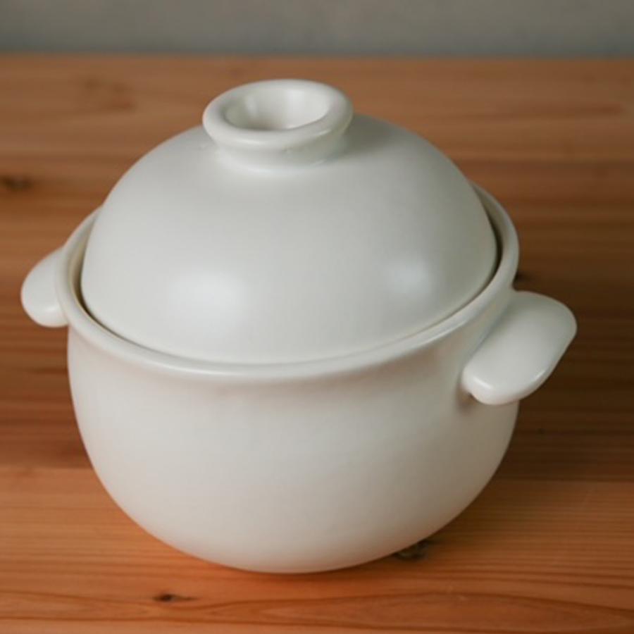 たいせい窯 ご飯鍋 土鍋 炊飯鍋 5合炊き ご飯 ごはん鍋 5合 ブラック ホワイト 黒 白 G00007 G00007 : tsg ...