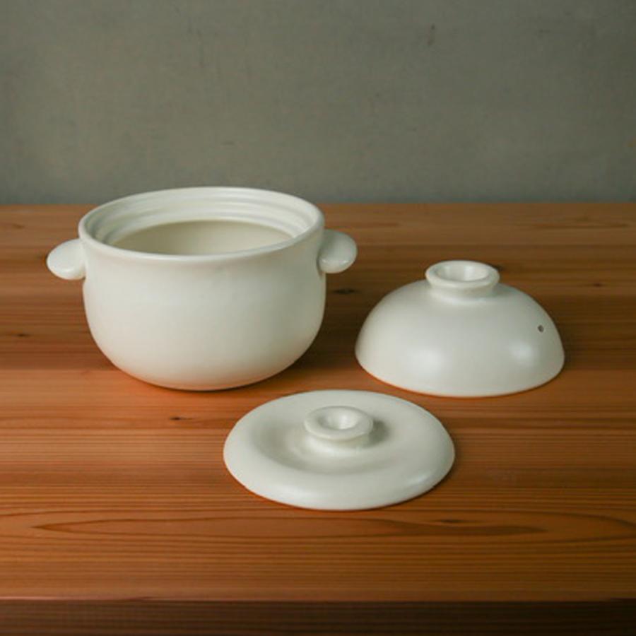 たいせい窯 ご飯鍋 土鍋 炊飯鍋 5合炊き ご飯 ごはん鍋 5合 ブラック ホワイト 黒 白 G00007 G00007 : tsg ...