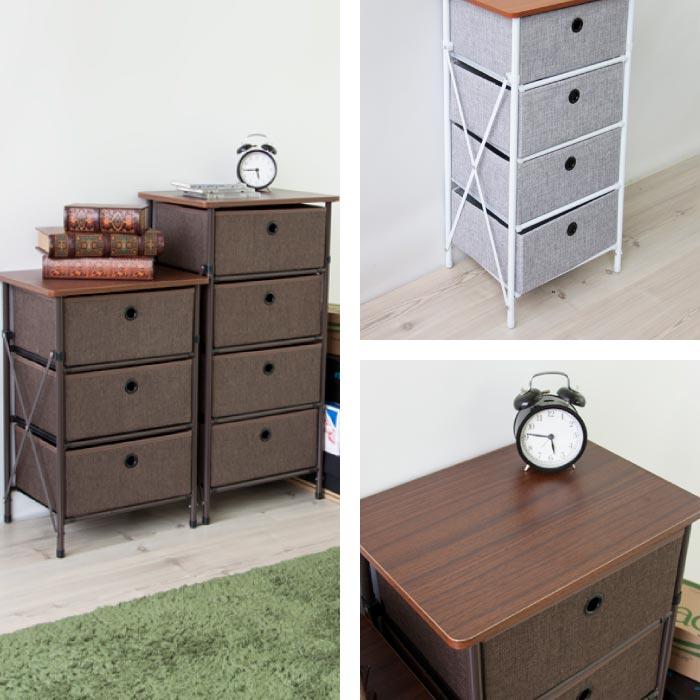 東谷 チェスト 収納棚 組立 折りたたみ 4D シンプル デザイン おしゃれ カジュアル かわいい モダン LFS-702 : グッズラインYahoo!店 - 通販 - Yahoo!ショッピング