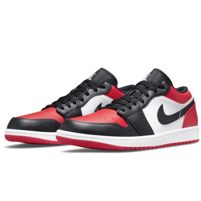 NIKE AIR JORDAN 1 LOW BRED TOE RED エア ジョーダン 1 ロー NIKE AIR JORDAN 1 LOW BRED TOE RED エア ジョーダン 1 ロー