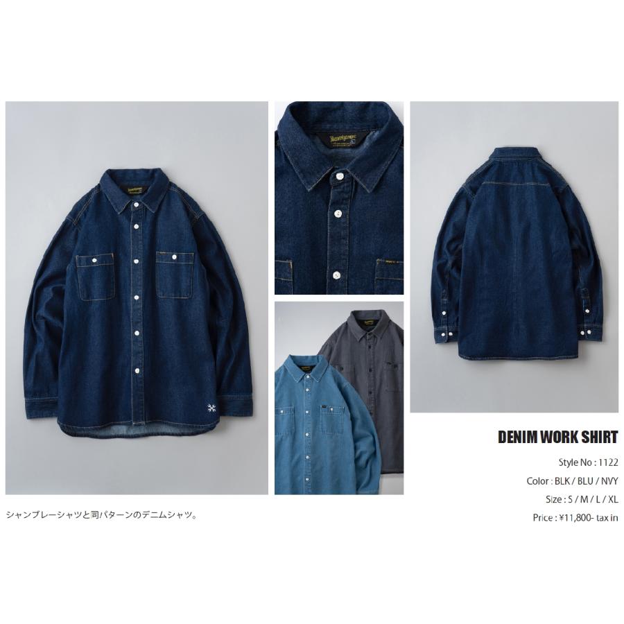 BLUCO ブルコ 1122 DENIM WORK SHIRTS L/S デニム ワークシャツ 長袖 3color BLK/BLU/NVY : 1122 : Goodstandard - 通販 ...