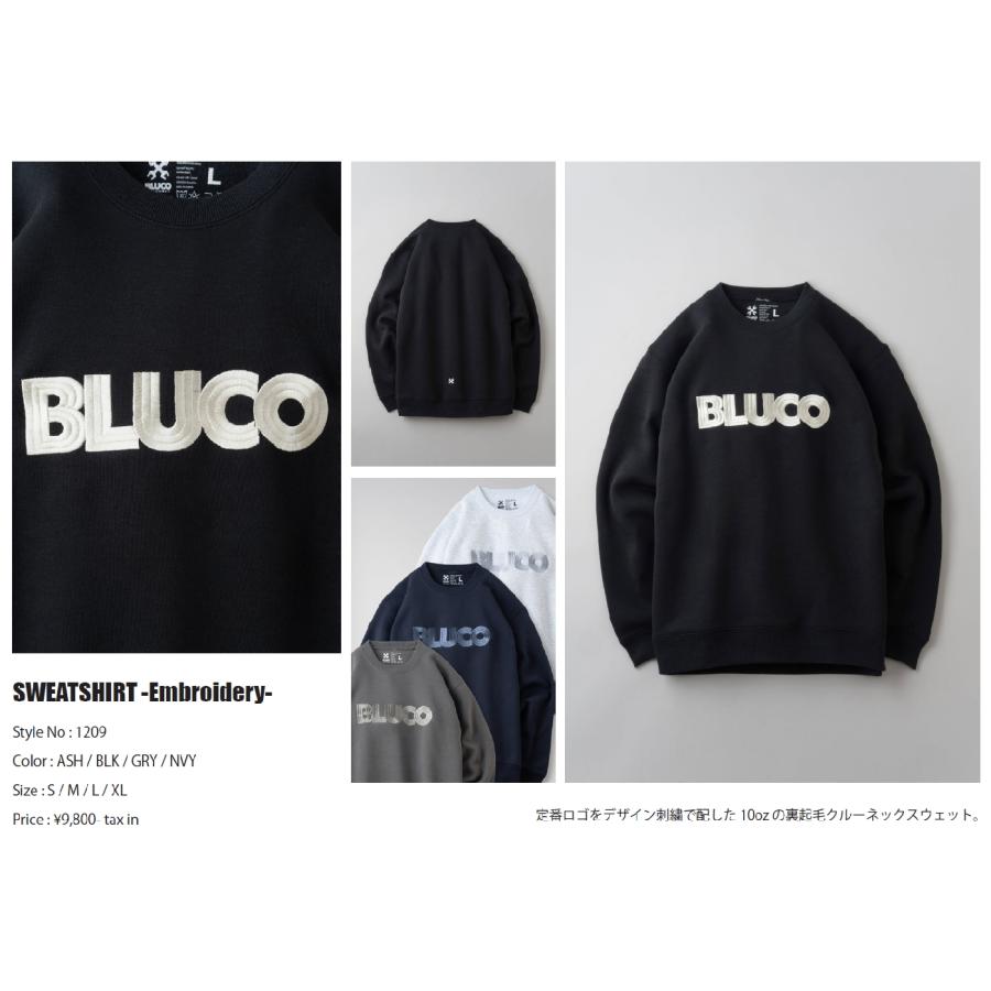 BLUCO 30％OFF!! BLUCO ブルコ 1209 SWEAT SHIRTS - EMBROIDERY スウェットシャツ 4COLOR : Goodstandard - 通販 ...