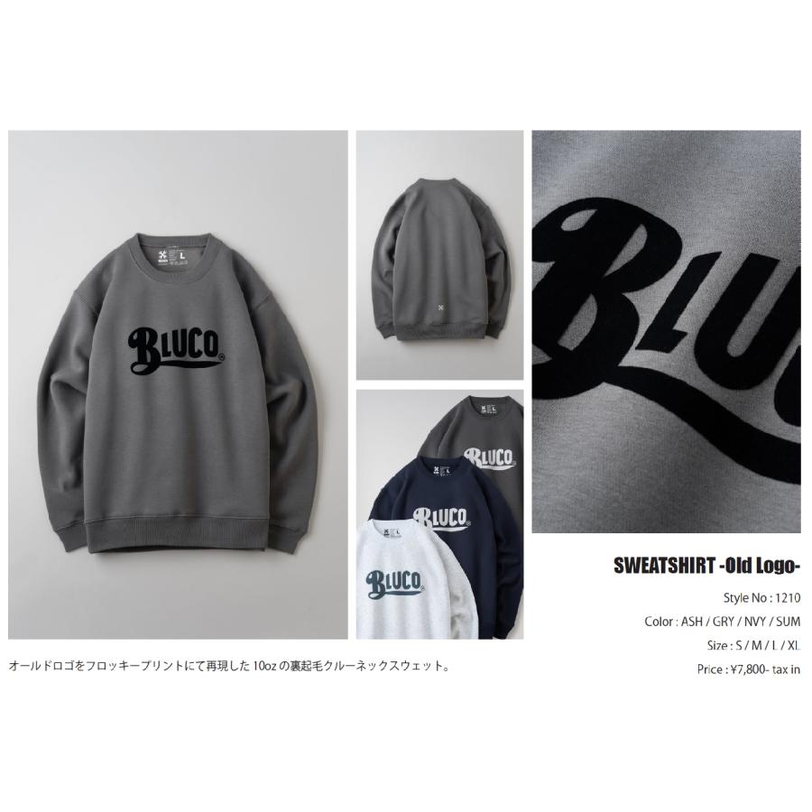 BLUCO 30％OFF!! BLUCO ブルコ 1210 SWEAT SHIRTS - OLD LOGO スウェットシャツ オールド ロゴ ...