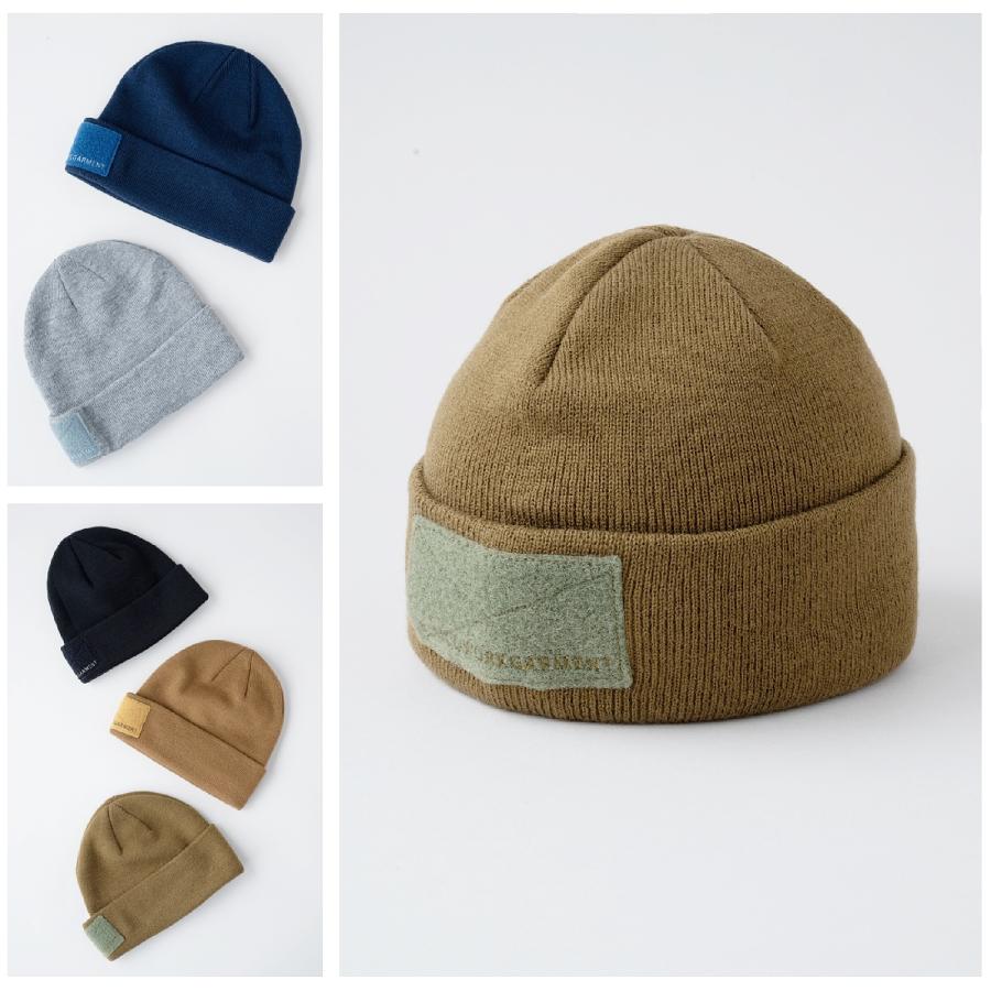 BLUCO 30％OFF!! BLUCO ブルコ OL-231-022 PATCH BEANIE パッチ ビーニー BLK/GRY/KHK/NVY/OLV ニット キャップ 帽子 ...