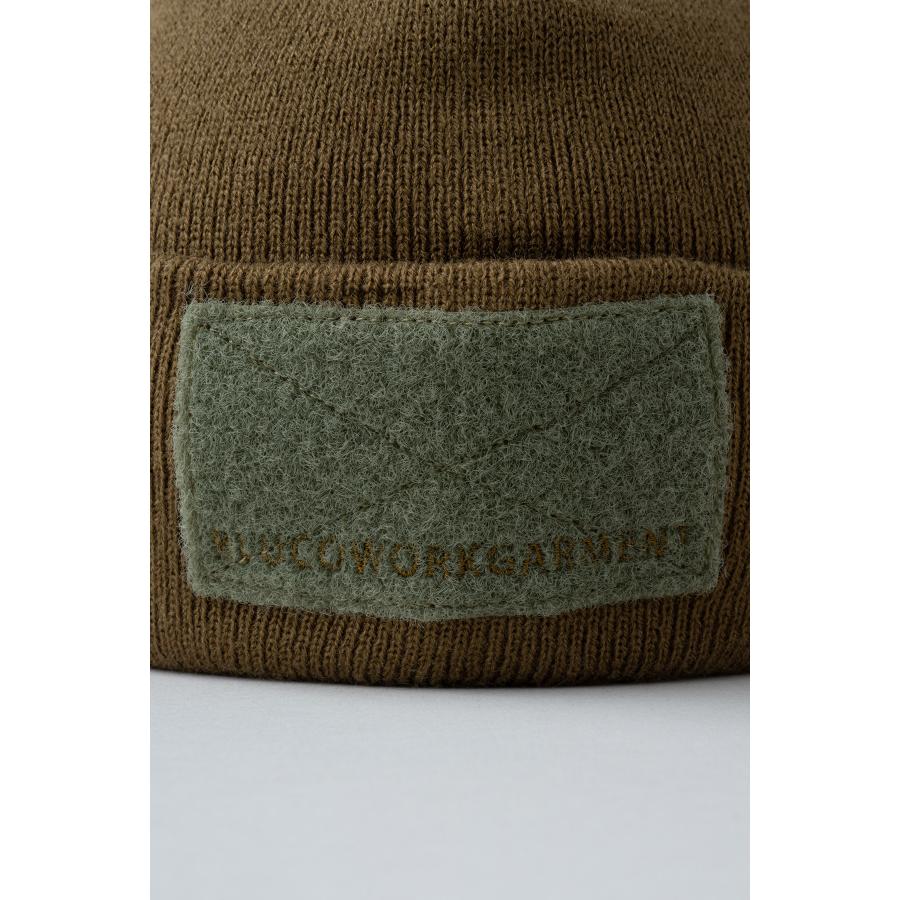 BLUCO 30％OFF!! BLUCO ブルコ OL-231-022 PATCH BEANIE パッチ ビーニー BLK/GRY/KHK/NVY/OLV ニット キャップ 帽子 ...