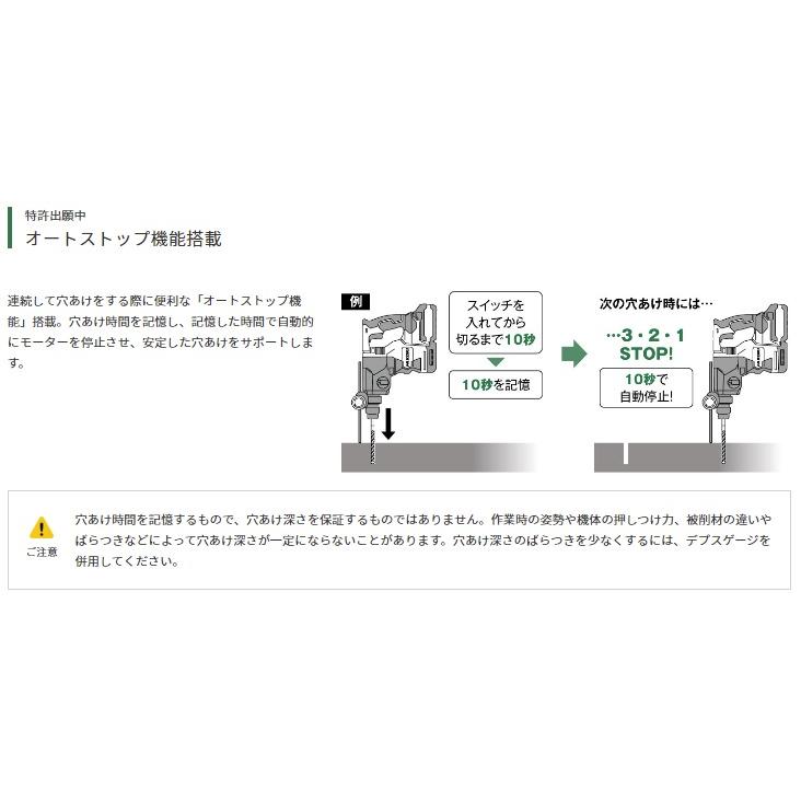 HiKOKI DH1826DA(NN) 18V コードレスロータリハンマドリル 充電式 26mm 本体のみ マルチボルト ハイコーキ(旧日立 ...