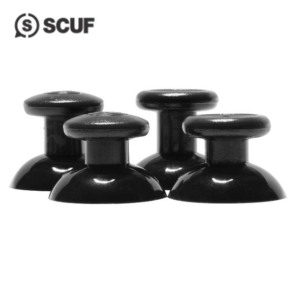 当店だけの安心保証！SCUF スカフ 交換用 凹凸型 標準 ロング スティック 4個 黒 IMPACT PRO THUMBSTICK ...