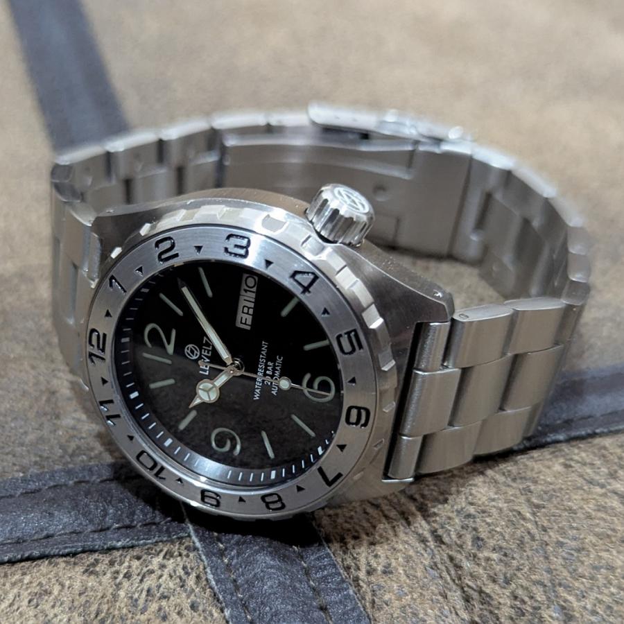 LV1 ARSBK-S12H-BZ 日本製 自社組立の腕時計 20気圧防水 自動巻き SEIKOグループ TMI NH36 サファイア風防 腕時計 LEVEL7 : LEVELSEVEN ...