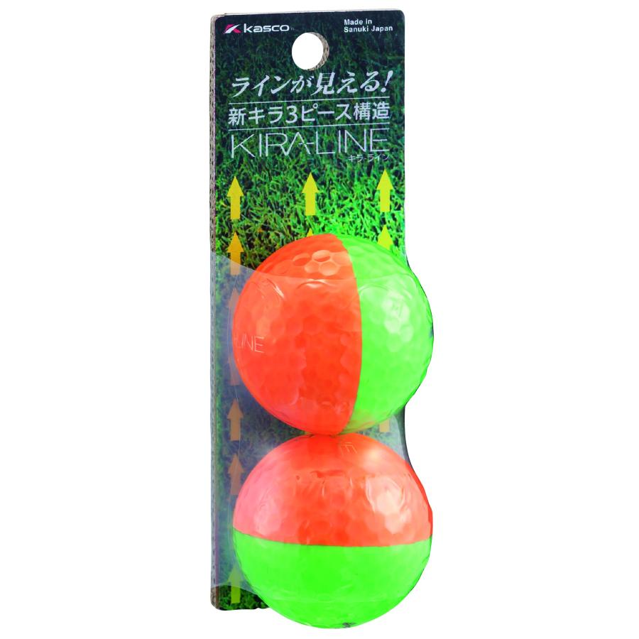 キャスコ(Kasco)ゴルフボール KIRA LINE 3ピース 2個入り オレンジ/グリーン : GOOD ZERO - 通販 - Yahoo!ショッピング