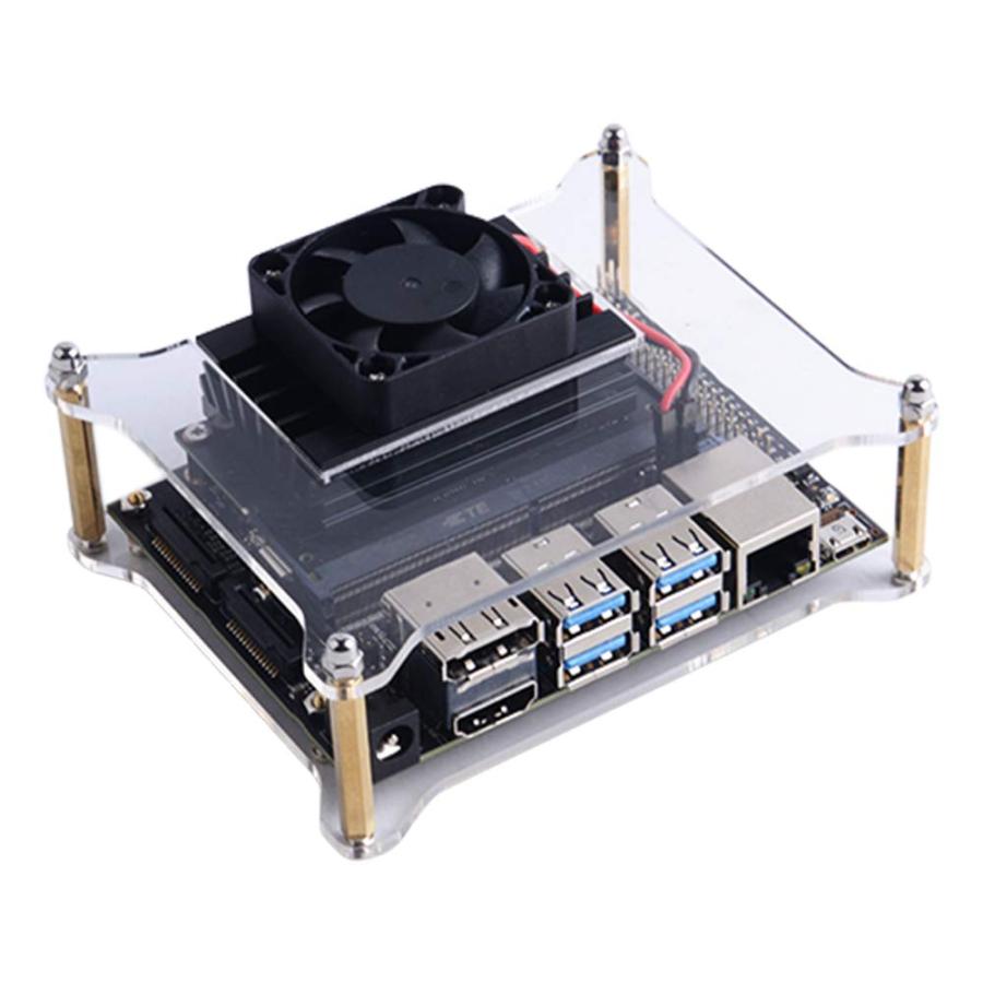 GeeekPi Jetson Nanoケース（Jetson Nano B01およびA02バージョンをサポート）NVIDIA Nano開発 ...
