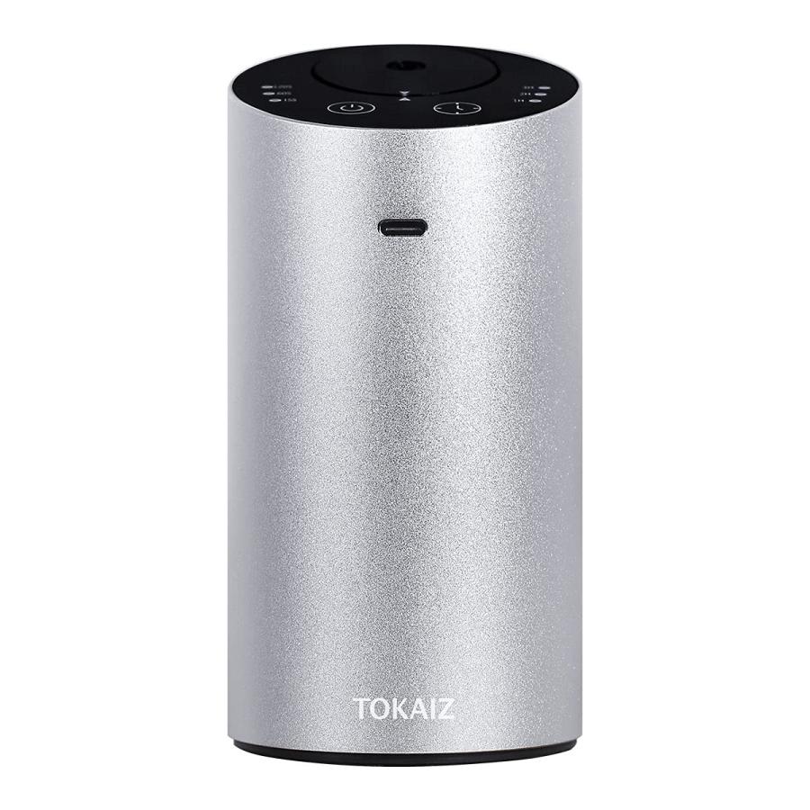 TOKAIZ アロマディフューザー 水なし 充電式 静音 コードレス 小型 車 噴霧式 TAD-001 (＃1ーAシルバー) :s-B098QGLPP5-20240711:GOOD ZERO ...