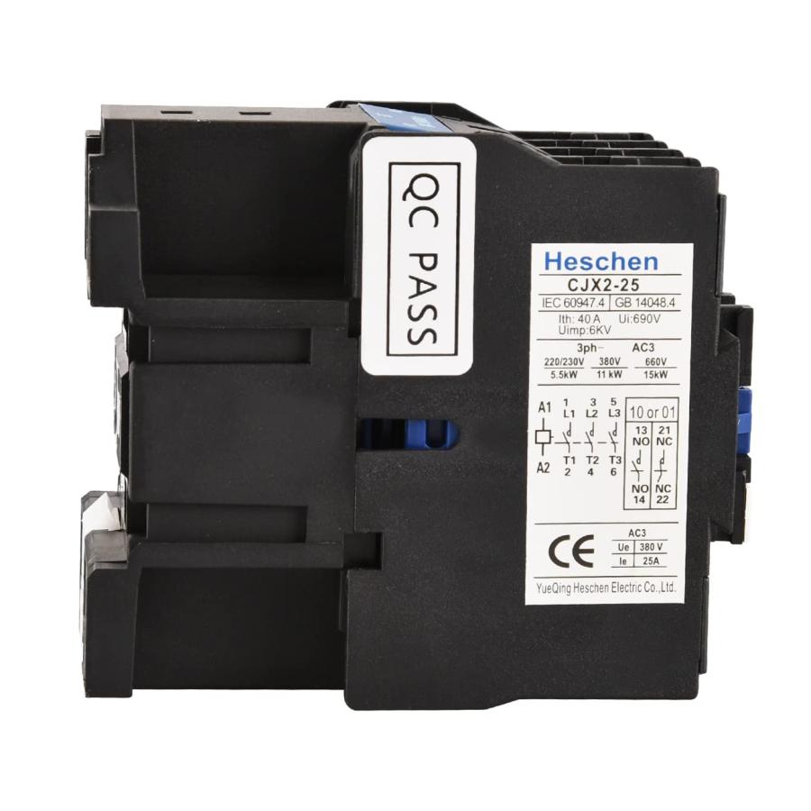 Heschen ACコンタクタ, CJX2-2510, 24V 50/60Hzコイル, 3P, 3極, ノーマルオープン, Ie 25A, Ue 38 : GOOD ZERO - 通販 ...