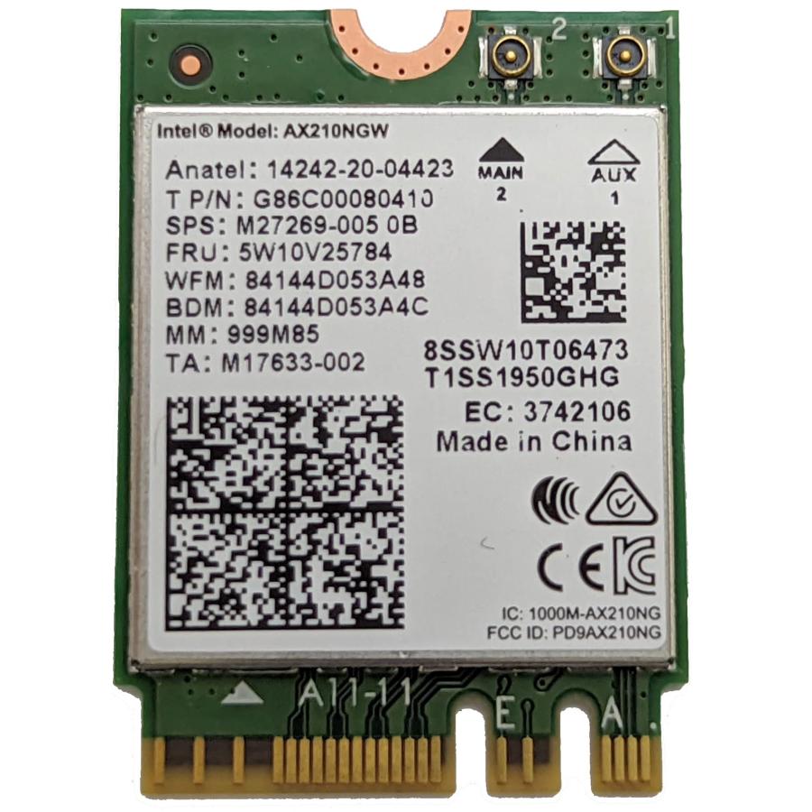 Intel Wireless AX210NGW (GIG+, AX200後継) 【バルクキット簡易包装】Wi-Fi 6E Bluetooth ...