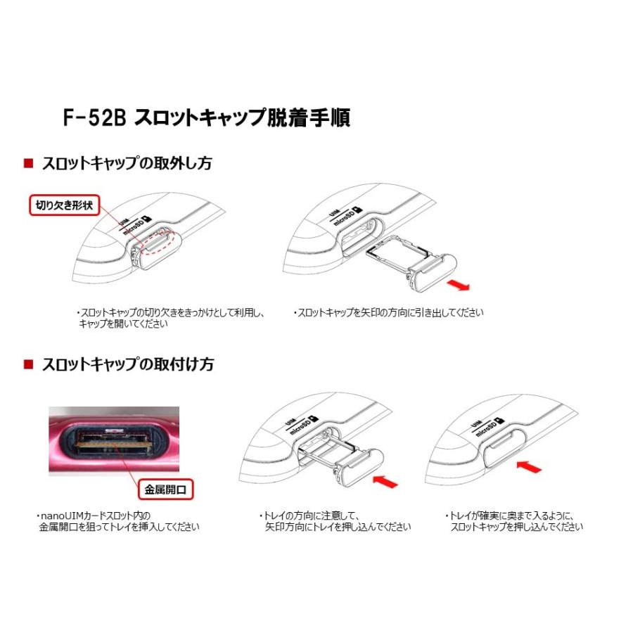 NTTドコモ NTTDOCOMO F-52B スロットキャップ ホワイト : GOOD ZERO - 通販 - Yahoo!ショッピング