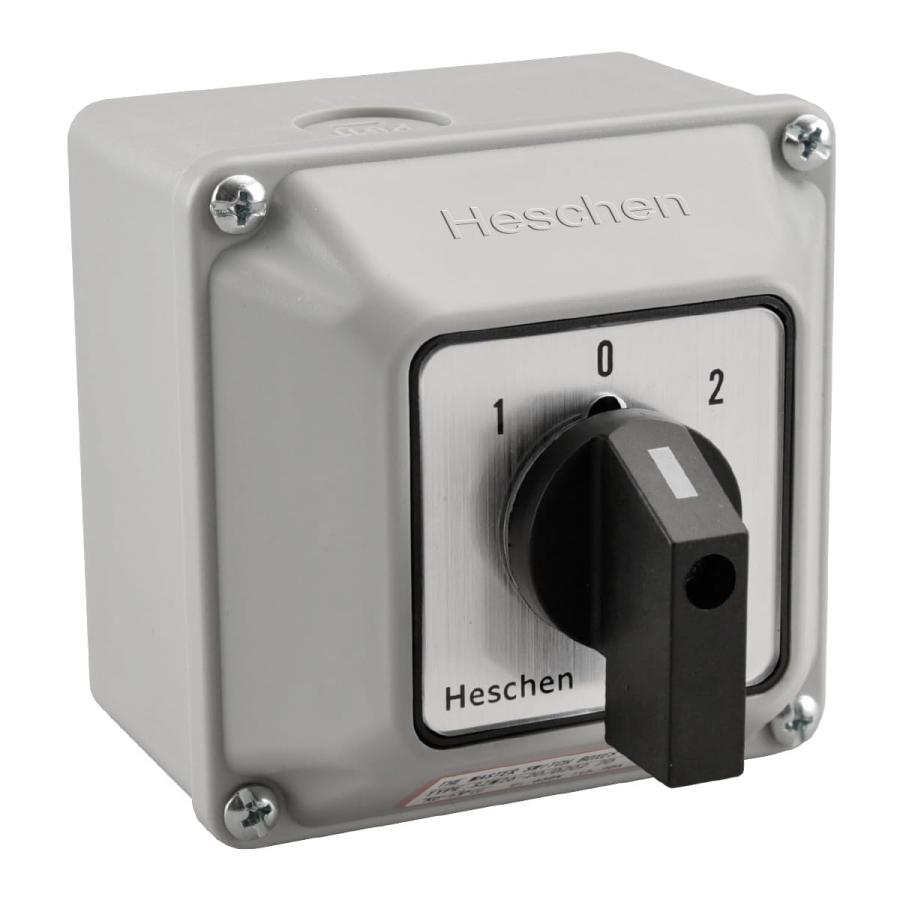 Heschen ユニバーサルロータリーカムセレクター切替スイッチ, SZW26-20/D202.2D, 660V 20A, ON-OFF-ON, 3ポ : GOOD ZERO - 通販 ...