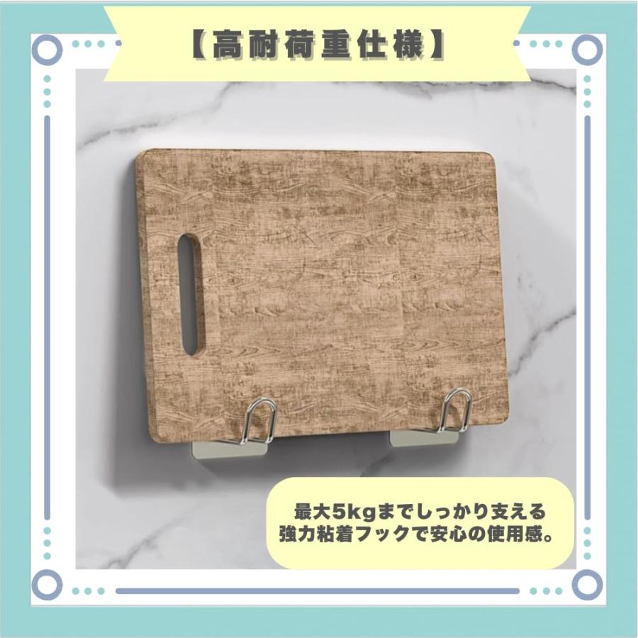 ideastore 壁掛けフック 壁 両面テープ ステンレス DIY お風呂 キッチン 収納 シルバー (6) : GOOD ZERO - 通販 - Yahoo!ショッピング