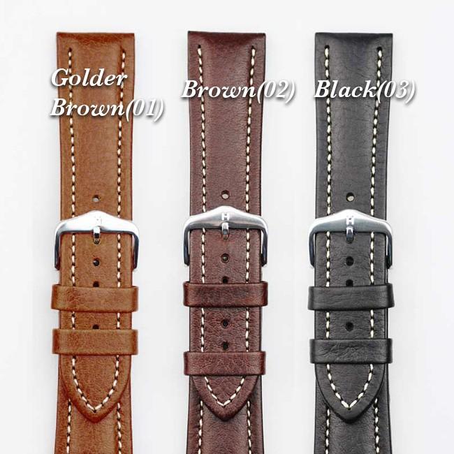 HIRSCH/BUFFALO ヒルシュ/バッファロー 腕時計交換ベルト 18mm/20mm/22mm/24mm カーフレザー h6 ...