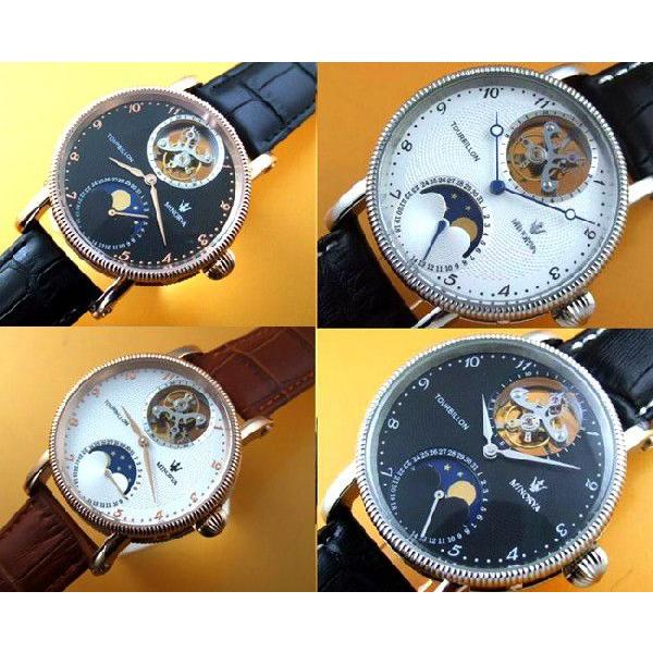 送料無料 スイスMINORVA ミノルヴァ クラシック トゥールビヨン 月齢ムーンフェイズ機能付き : Googoods グーグッズ 輸入時計 ...