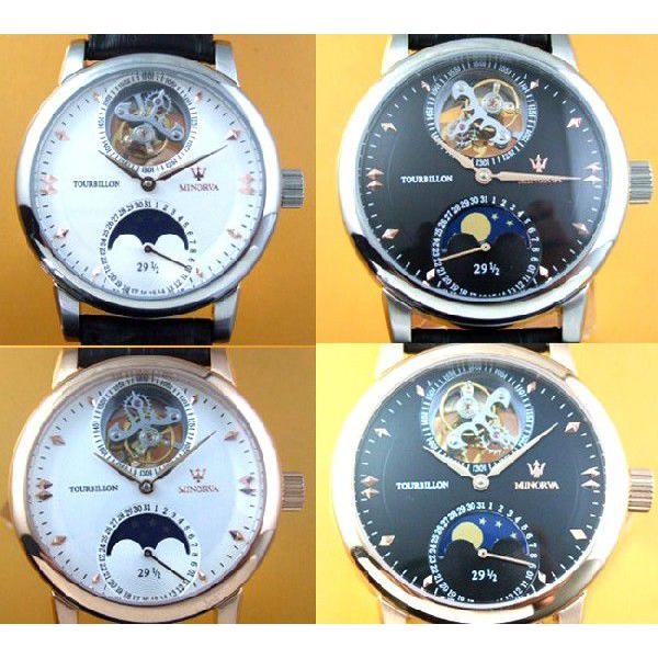 送料無料 スイスMINORVA ミノルヴァ クラシック トゥールビヨン 月齢ムーンフェイズ機能付き : Googoods グーグッズ 輸入時計 ...
