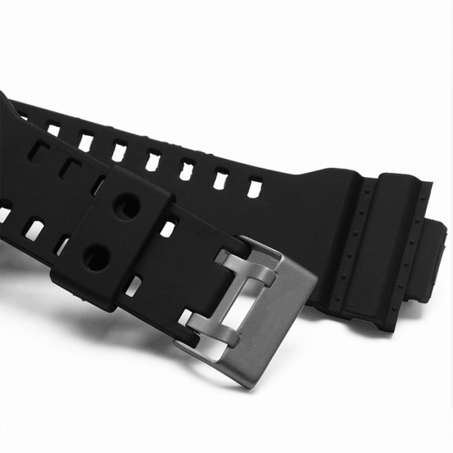 For CASIO カシオ G-SHOCK 社外品 交換用 腕時計ベルト ラバーベルト GA-100 GA-110 凸部幅16mm（全体 ...