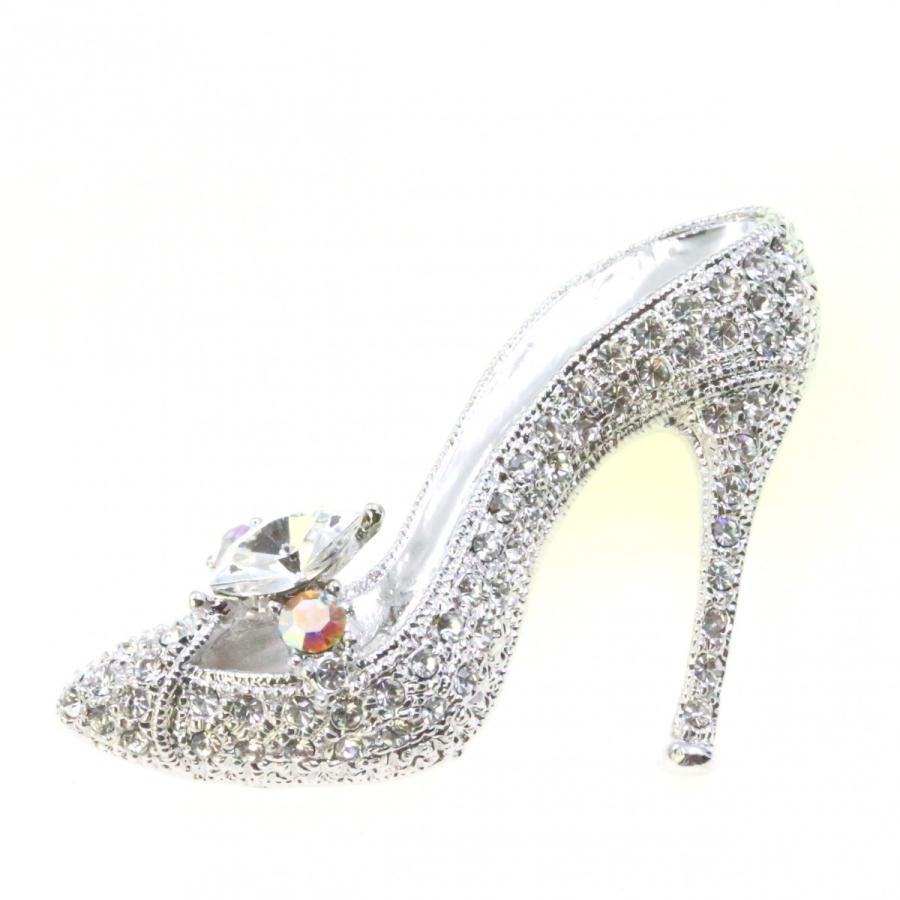 SWAROVSKI ブローチ パンプス 靴 ハイヒール スワロフスキー SWAROVSKI ブローチ パンプス 靴 ハイヒール スワロフスキー