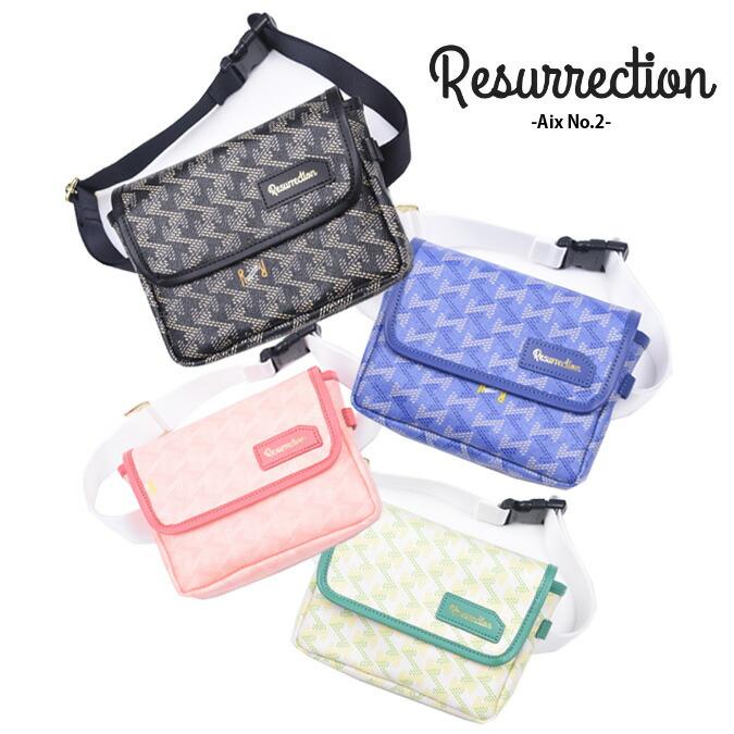 Resurrection 【25SS】Resurrection レザレクション Aix No.2 (アイクス) / ブランド オリジナルテキスタイル ウエストポーチ ファッション スポーツ ...