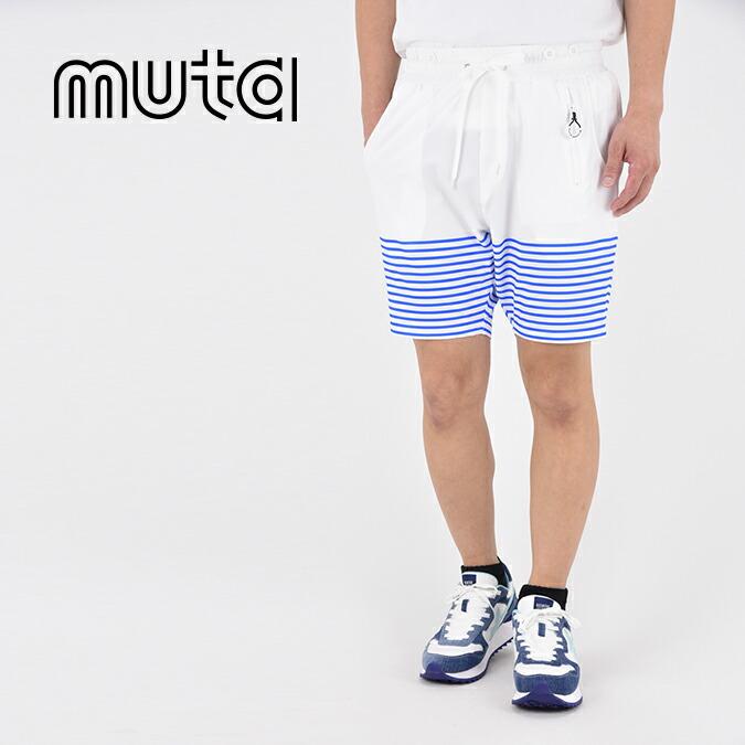 muta MARINE ムータマリン メンズ RUSH SHORT PANTS (YACHT BOEDER) / ボーダー ラッシュハーフパンツ スポーツ ファッション 半ズボン 5-7 M ...