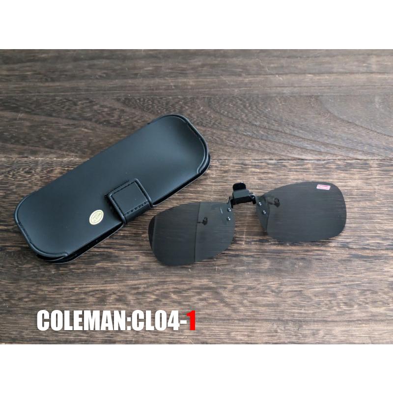Coleman コールマンCL04-1 CL04-2 クリップオン ケース付き 偏光サングラス おしゃれ キャンプ バイク ハーレー アメ車 ...