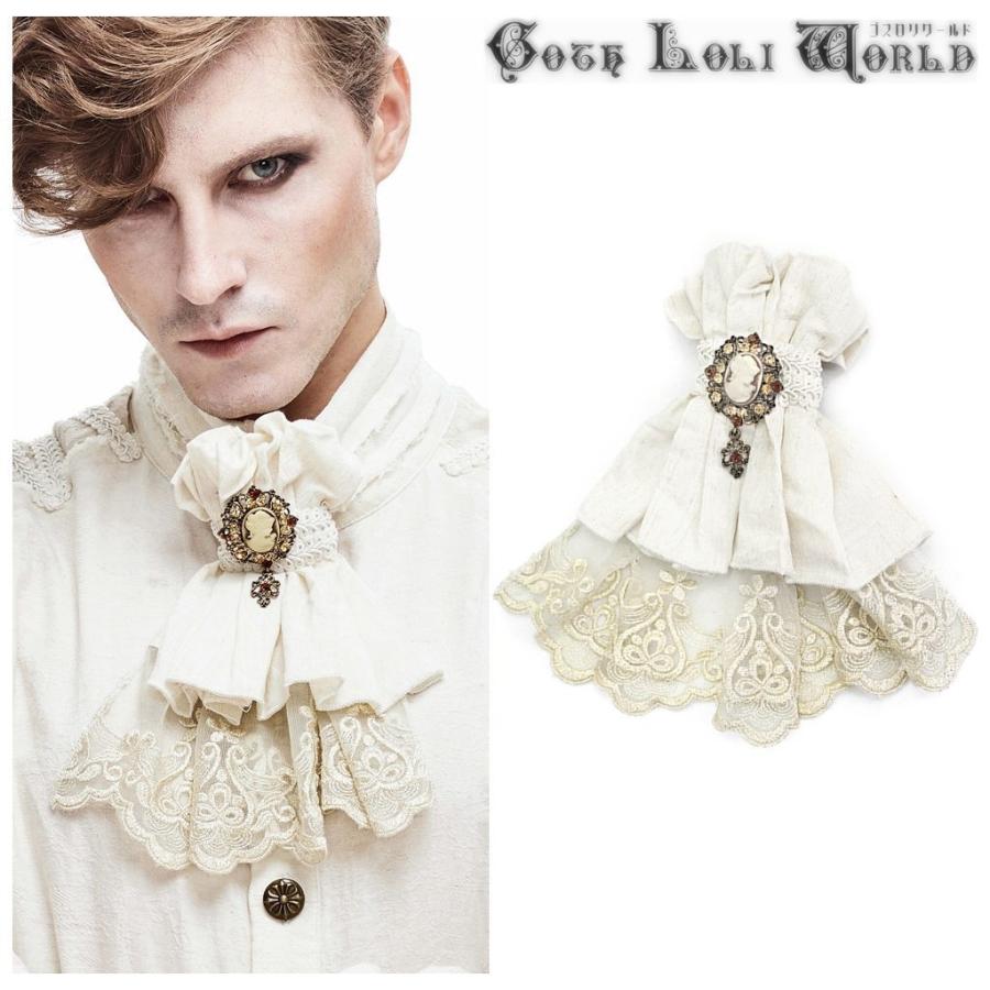 【ゴスロリワールド】Devil ゴスロリ カメオブローチ付オフ レースシャボ ゴシック 最短当日発送 当日発送 品質自信有 サイズ交換可能 : as058 : 株式会社ゴスロリワールド ...