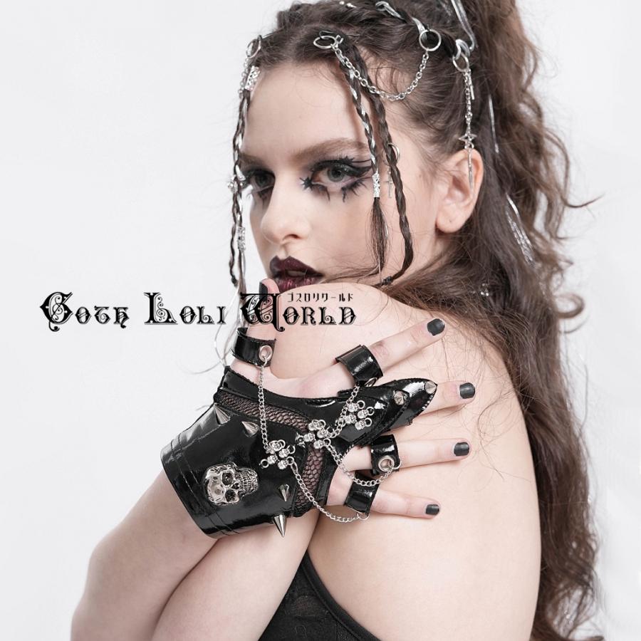 ゴスロリワールド GE042 パンクファション スカルスタッズ 片手 グローブ 手袋 ゴシック パンク ロック ビジュアル系 V系 サブカル : 株式会社ゴスロリワールド - 通販 ...