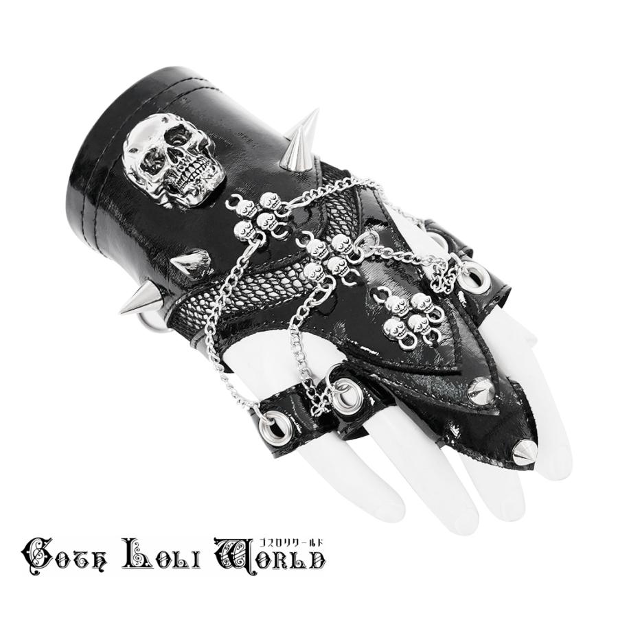 ゴスロリワールド GE042 パンクファション スカルスタッズ 片手 グローブ 手袋 ゴシック パンク ロック ビジュアル系 V系 サブカル : 株式会社ゴスロリワールド - 通販 ...