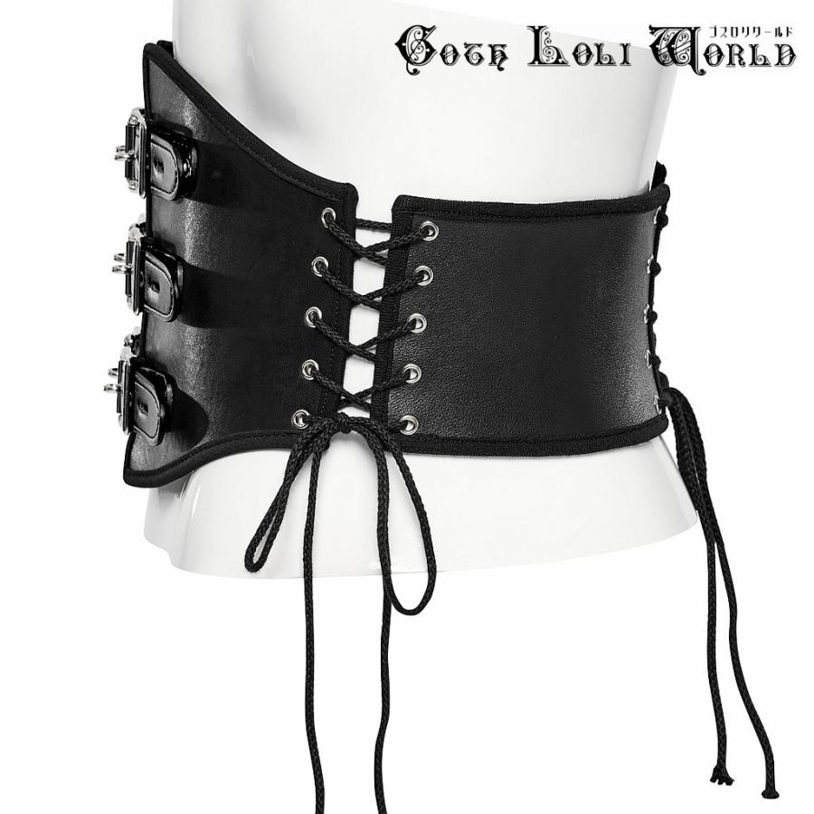 ゴスロリワールド WS-635YDM-BK トリプルベルトマット素材レースアップ コルセット 黒色 ファッション ゴシック ゴスロリ パンク V系 : 株式会社ゴスロリワールド - 通販 ...