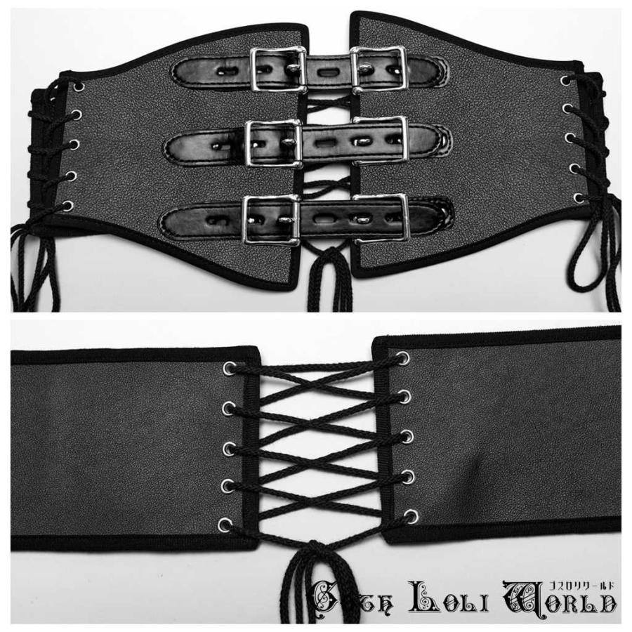ゴスロリワールド WS-635YDM-BK トリプルベルトマット素材レースアップ コルセット 黒色 ファッション ゴシック ゴスロリ パンク V系 : 株式会社ゴスロリワールド - 通販 ...