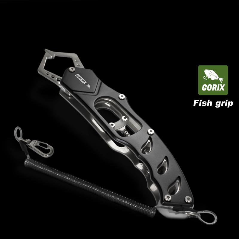GORIX 【送料無料】GORIX ゴリックス 魚つかみ フィッシュグリップ(GFT-056) カラビナ 安全ロープ付き 軽量 強力 アジング バス 防錆 強度 アーム コンパクト ...
