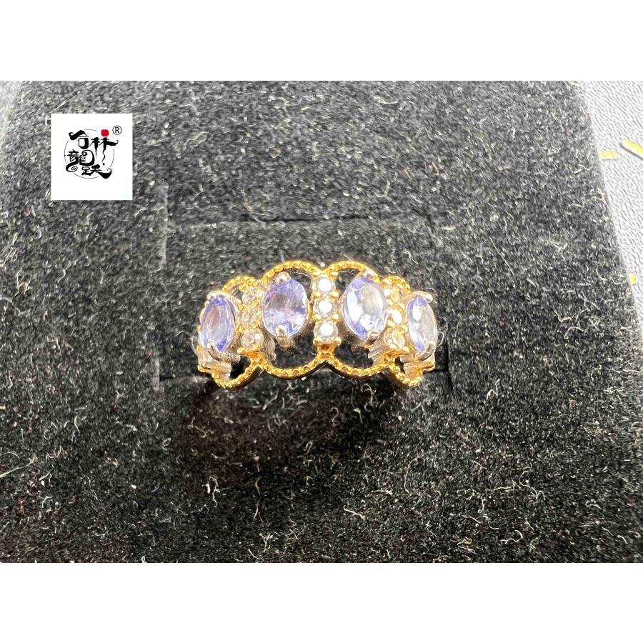 S925 天然 美しい 灰簾石 タンザナイト（tanzanite） 開口 指輪 リング : 合林貿易合同会社 - 通販 - Yahoo!ショッピング