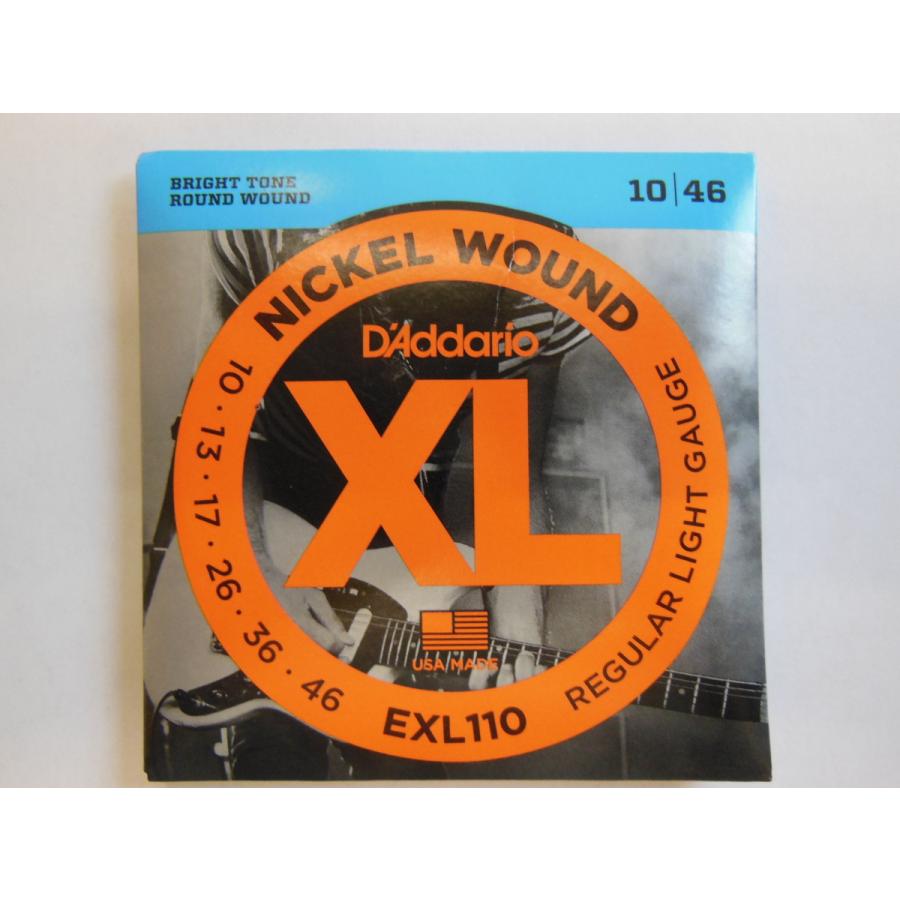 D'Addario ☆D'Addario EXL110 エレキギター弦 ニッケル Regular Light .010-.046 ...