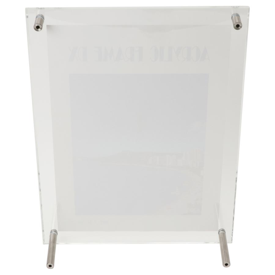 互陽 2枚セット アクリルフレーム B4 四切ワイド デラックスタイプ ワイヤー紐付き ポスターフレーム 縦横置きスタンド 付き フォト ...