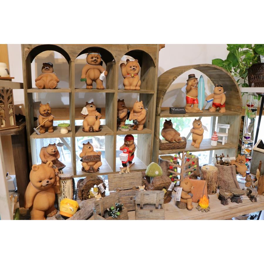 MURATAYA レジンダッドベアー 空き巣 3266 村田屋産業 クマ 置物 お洒落 おしゃれ 可愛い かわいい ぶさかわいい 面白い オーナメント ガーデニング : グリーンプラザ山長 ...