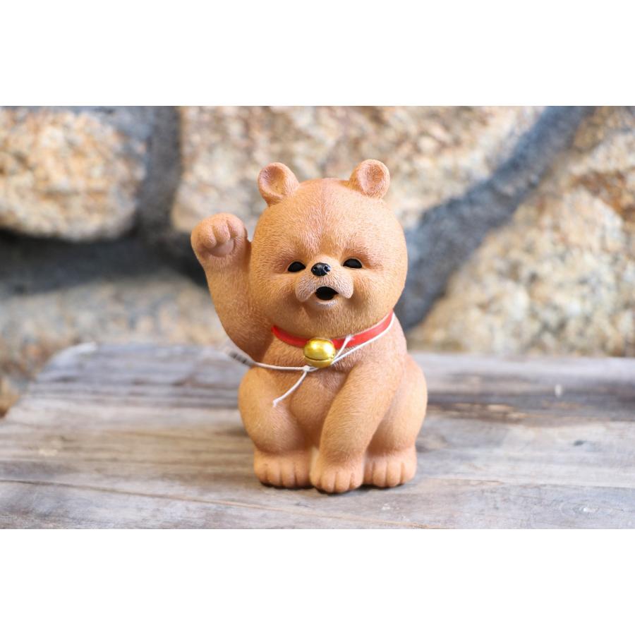 MURATAYA レジンダッドベアー マネキ 3270 村田屋産業 クマ 置物 お洒落 おしゃれ 可愛い かわいい ぶさかわいい 面白い オーナメント ガーデニング :3270:グリーンプラザ ...