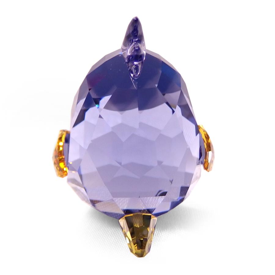 SWAROVSKI スワロフスキー クリスタル フィギュア All you Need are Birds コンゴウインコ パープル ...