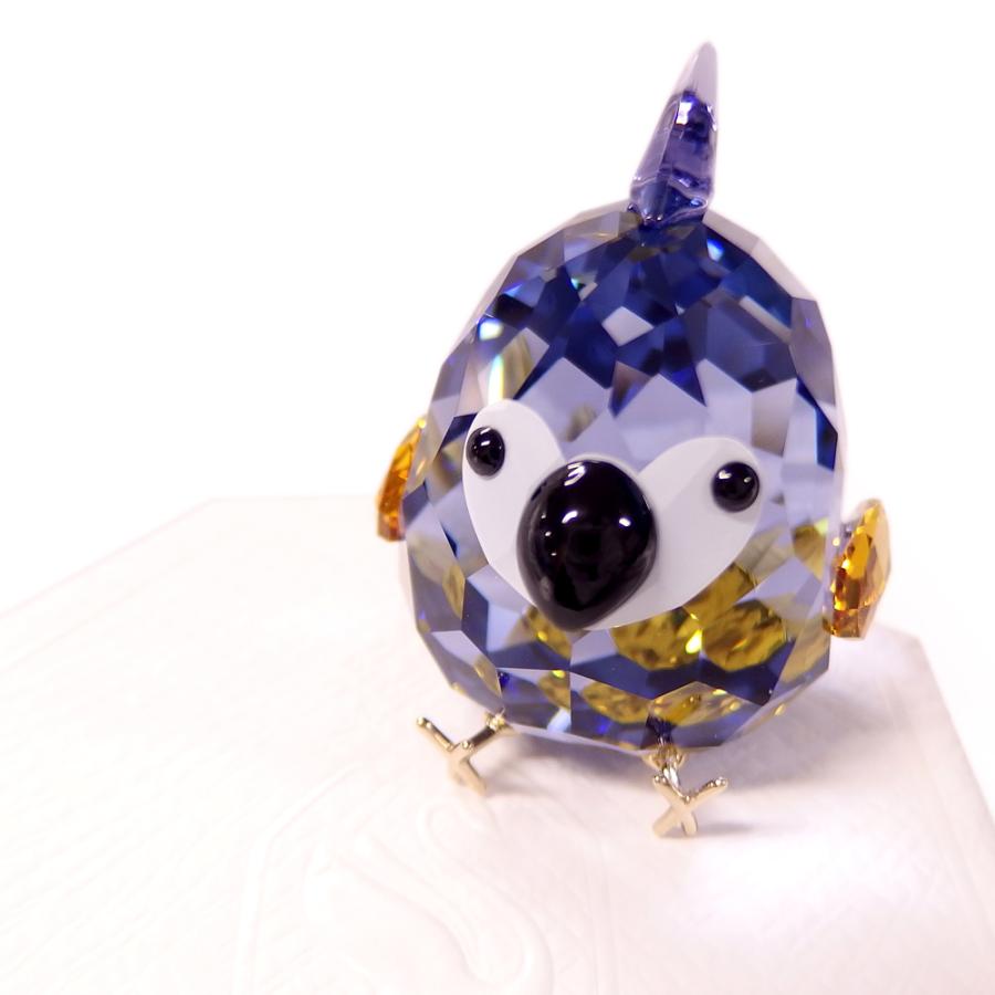 SWAROVSKI スワロフスキー クリスタル フィギュア All you Need are Birds コンゴウインコ パープル ...