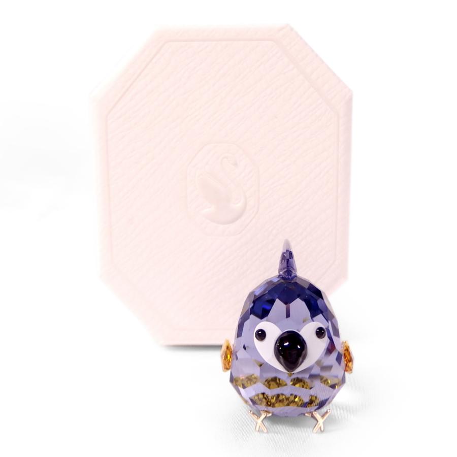 SWAROVSKI スワロフスキー クリスタル フィギュア All you Need are Birds コンゴウインコ パープル ...
