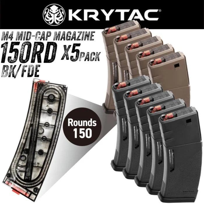 LayLax KRYTAC M4 ポリマーマガジン 150連 5本入り : エアガンカスタムGunPlay’sWorks - 通販 ...