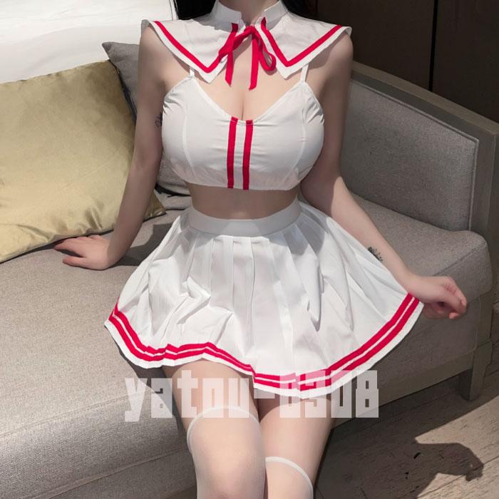 H032 コスプレウェア ミニスカート 女子高生 セーラー服 Tバック 学生服 セクシーランジェリー ナイトウェア : CosplayHouse Small One - 通販 - Yahoo ...