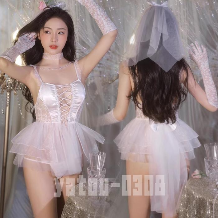 H040 セクシーランジェリー 透け透け シースルー ベビードール キャミソール ウェディング コスプレウェア ナイトウェア : CosplayHouse Small One - 通販 ...