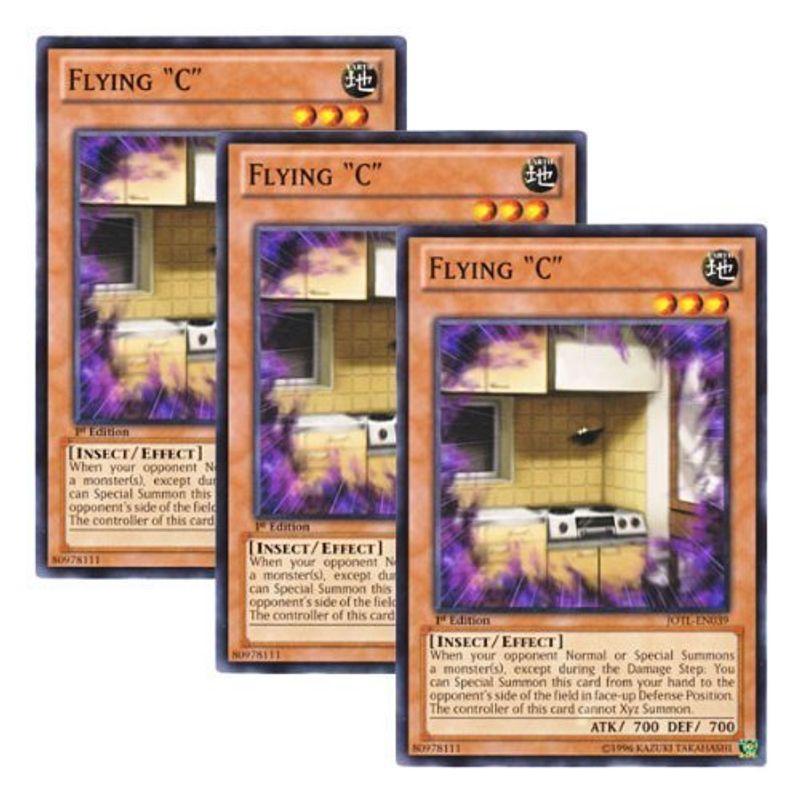 3枚セット 遊戯王 英語版 JOTL-EN039 Flying "C" 飛翔するG (ノーマル) 1st Edition ...