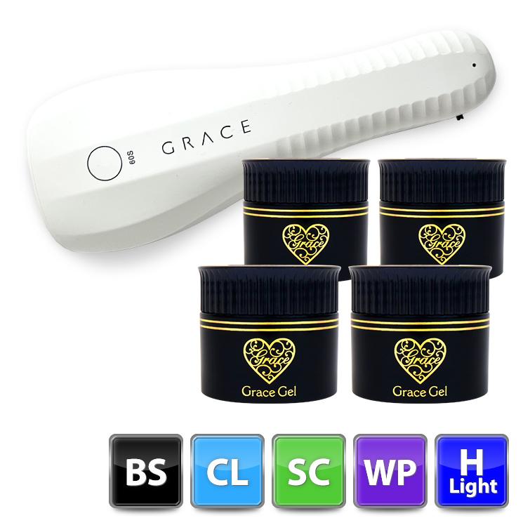 gracegarden グレースジェル よくばりセット＋ハンディライトセット : ネイル用品通販グレースガーデン - 通販 - Yahoo!ショッピング