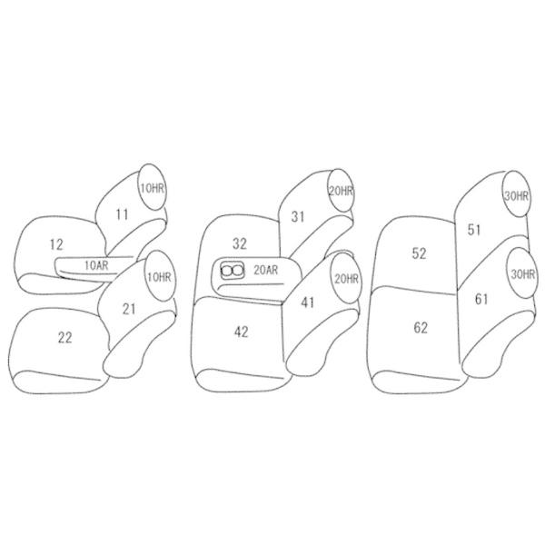 ストリーム シートカバー RN6/RN7/RN8/RN9 クラッツィオ ライン clazzio L EH-0423 シート 内装 : オートパーツPit1号店 - 通販 - Yahoo!ショッピング
