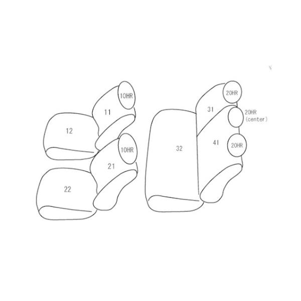ジューク シートカバー YF15/F15/NF15 クラッツィオ ライン clazzio L EN-5261 シート 内装 : オートパーツPit1号店 - 通販 - Yahoo!ショッピング