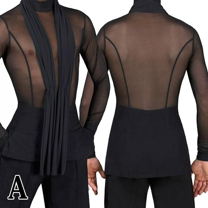 S-2XL 男性社交ダンス衣装 4タイプ 競技用 ラテンダンスシャツ S-2XL 男性社交ダンス衣装 4タイプ 競技用 ラテンダンスシャツ